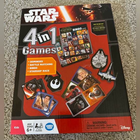 Star Wars | Games | New Star Wars 4 In Game Bingo Dominos Starship Race ...